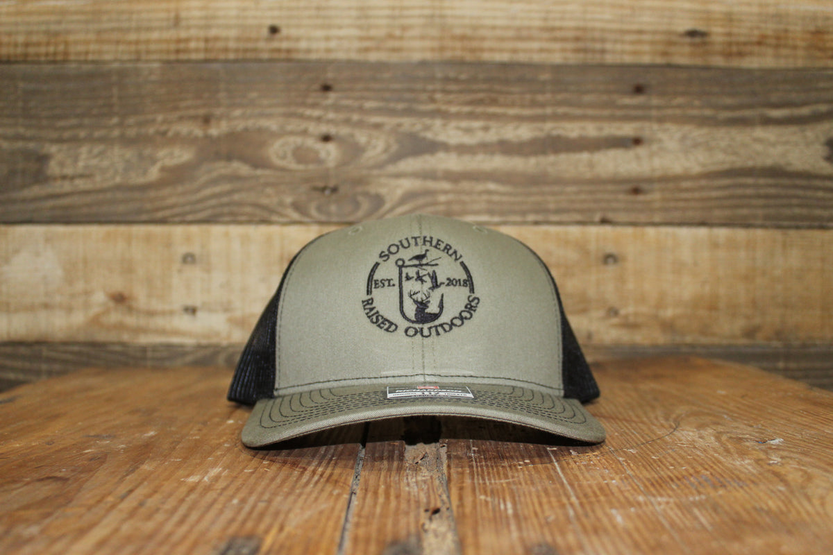 SRO LOGO SNAPBACK-LODEN/ BLACK – Southern Raised Outdoors Apparel