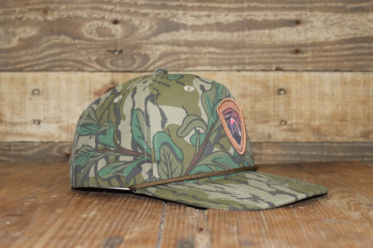 FEATHER PATCH HAT- GREENLEAF – Southern Raised Outdoors Apparel